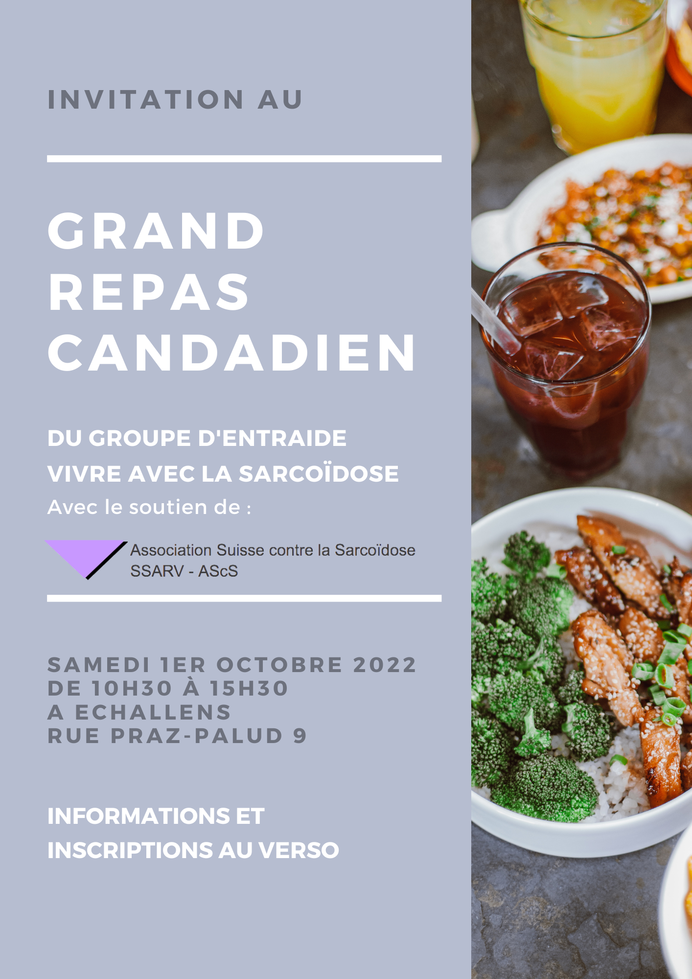 SSARV - AScS - Invitation au Grand Repas Canadien